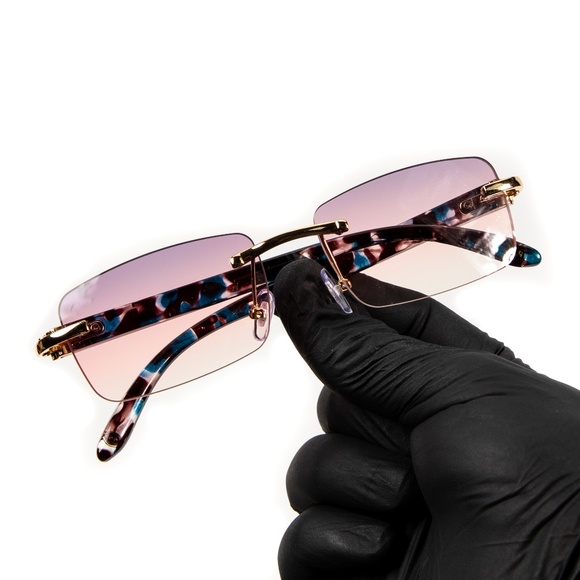 Street Knitted | Accessories | Mens Pink Purple Gold Frame Two Toned ...